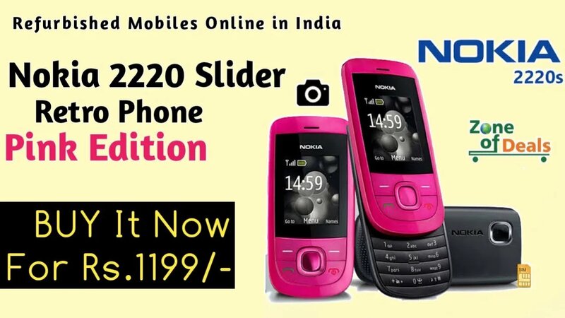 Nokia 2220 Pink - Refurbished Mobile - Nokia Slide Phones 2021 - Nokia ...