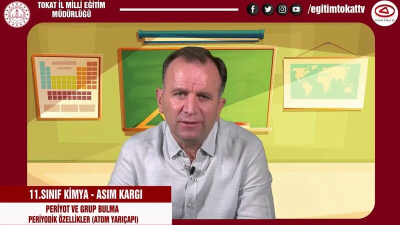 Periyot ve grup bulma, periyodik özellikler (atom yarıçapı) - 11.sınıf ...