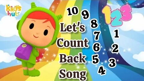 Numbers song | count back song| Learn to count backwards| Reverse ...