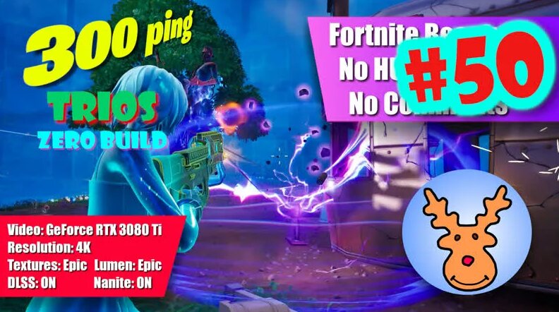 Trios Zero Build Victory at 300 ping. Fortnite beauty #50. No HUD, No ...