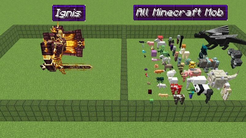 ignis vs all minecraft mobs x1000 | Minecraft Mob Battle - Yandex Video ...