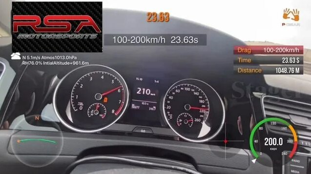 Golf 7 1.4 TSI 140hp ACT DSG | Stock vs Stage1 Tune | 100 - 200 km/h ...