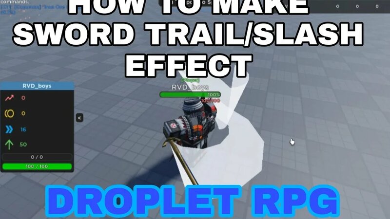 Roblox Studio: How to make Sword Trail/Slash Effect in Droplet Rpg Kit - Смотреть онлайн в ...