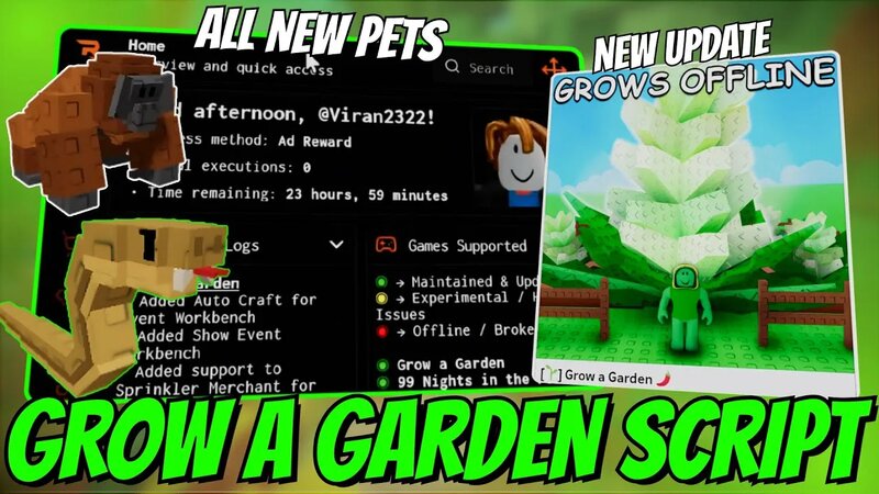 Grow a Garden Roblox Script 2025 – Auto Farm, Auto Harvest, Instant ...