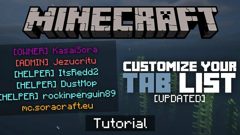 Customize Your TAB List in your Minecraft Server (Updated) - Yandex ...