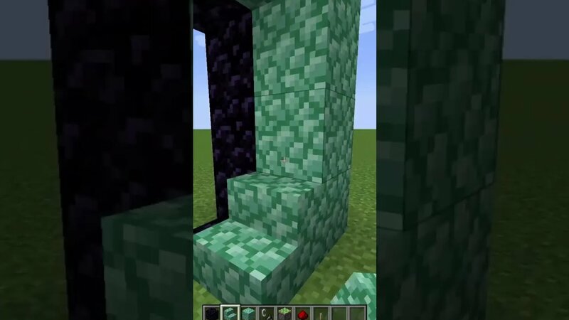Minecraft Creeper Face Portal #shorts