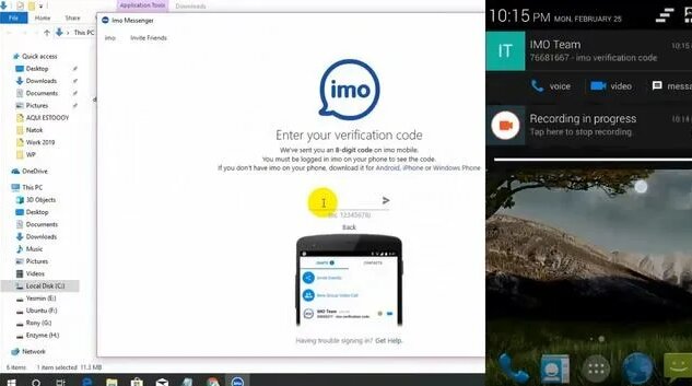 how to install imo on PC | How to set imo on laptop | how to fix imo ...