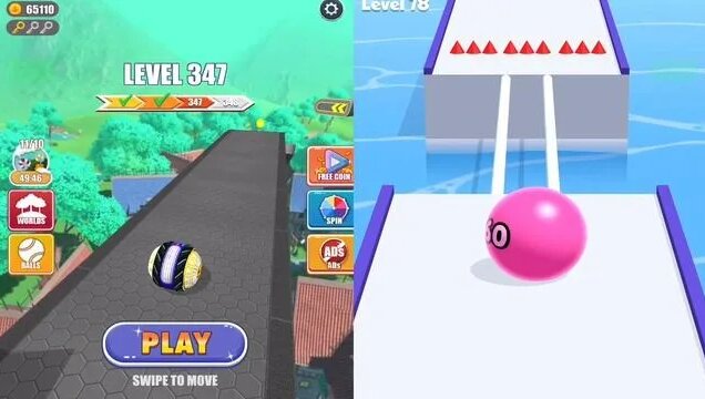 Going Balls, Ball Run 2048, Sky Rolling Ball 3D, Sandwich Runner All Levels New Update Games ...