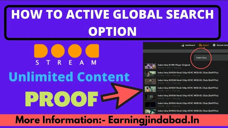 How To Use Doodstream Global Search Option - Pdisk And Upload Problem ...