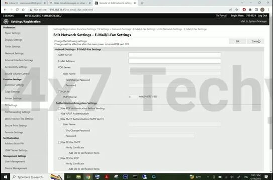 Scan to email using Gmail in Canon MF 440/630/640/650 series & copiers ...