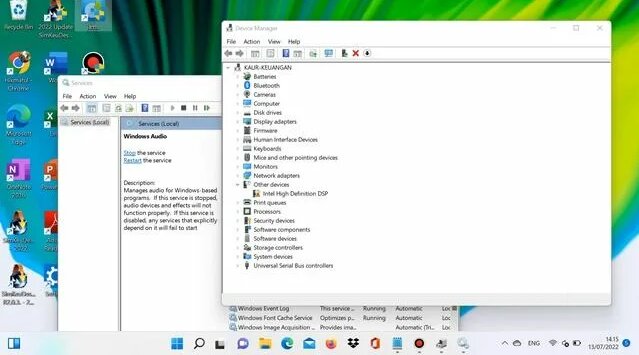 intel high definition dsp/sst audio error wont to start / cant install ...