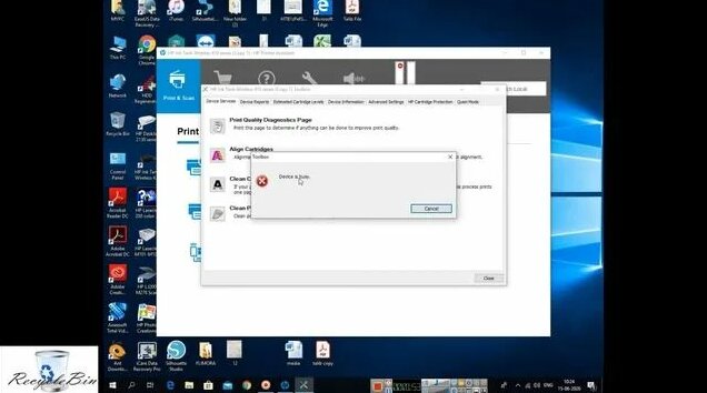 How to clean hp ink tank wireless 415 printer by using printer program ...