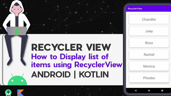 How To Display A List Of Items Using Recyclerview In Android Kotlin 2020 Erofound