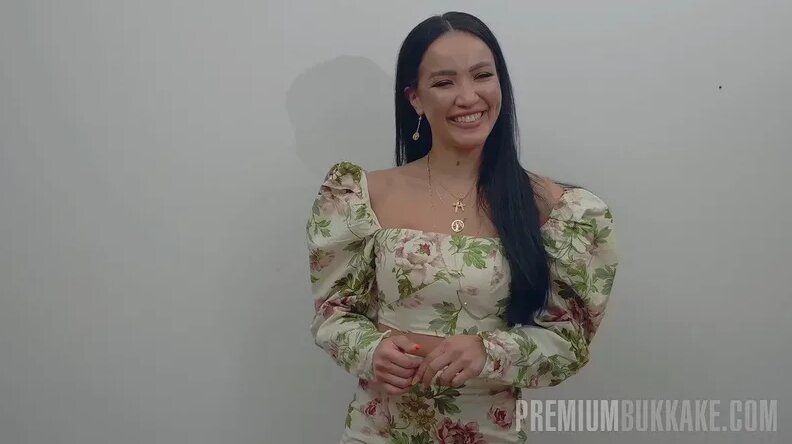 Asia vargas (bukkake #1) [2021, bukkake, blowbang, gokkun, blowjob, cumshot