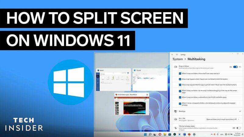 How To Split Screen In Windows 11 - Yandex Video aramada çevrimiçi izle