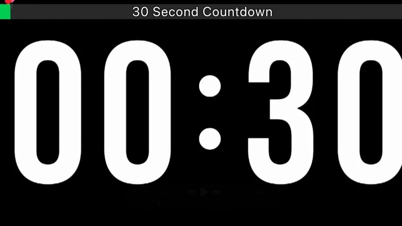 30 Seconds Countdown Timer With Alarm Sound | Start and End Sounds ...