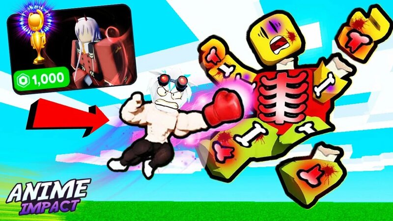 ОТ НУБА ДО ПРО ЗА 1000 Робуксов В Симуляторе Аниме! Roblox Anime Impact ...
