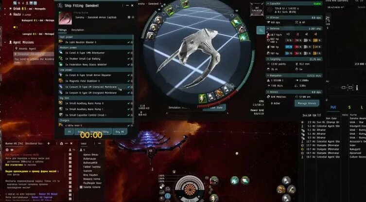 Eve Online фарм миссий: Anomic agent - Sansha burner (Daredevil ...