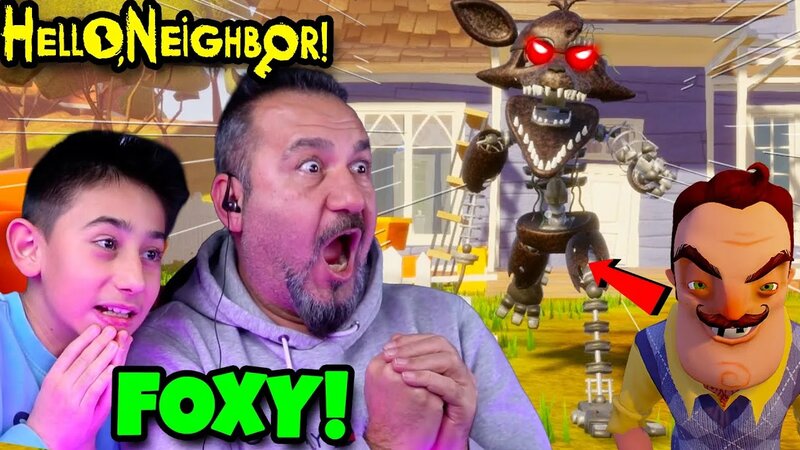 Foxy at lightning speed!! master kazim became foxy! | hello neighbor ...
