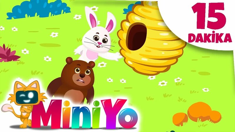 Küçük Tavşan ile Tombik Ayı Arılardan Kaçıyor + Eğlenceli Çocuk ...