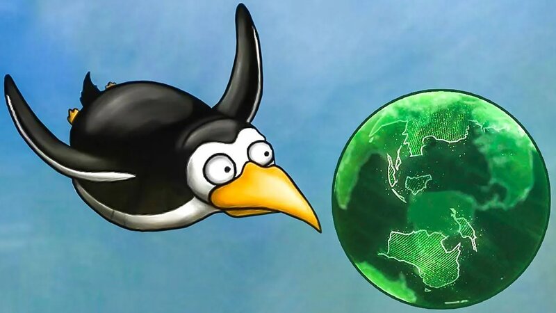Несносный Пингвин съел Землю будущего. ИГРА Tasty Planet Forever #7 на ...