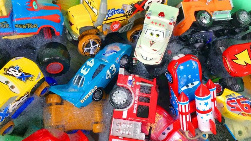 Игрушки Машинки Тачки Молния Маквин и Друзья Мультачки Пенная Вечеринка ...