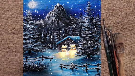 tuval manzara resimleri gece: 880 video Yandex'te bulundu