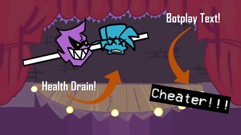 FNF Tutorial 6 - How to Change Botplay Text and Add Health Drain ...