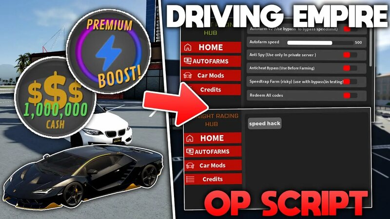 Roblox Driving Empire Script / Hack GUI | Infinite Cash Farm, Auto Win ...