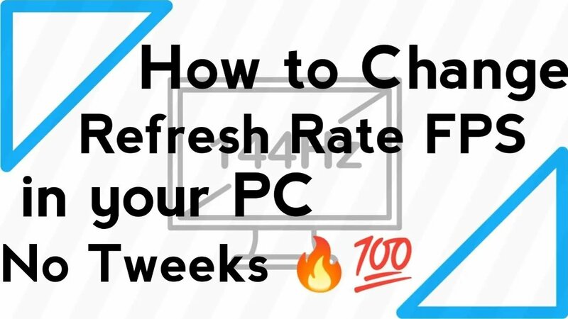 How to Change Refresh Rate (FPS) in Desktop or Laptop - Yandex Video ...