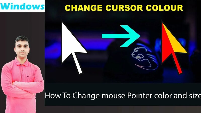 Windows 10: How To Change Mouse Cursor Color and Size Tutorial, how to ...