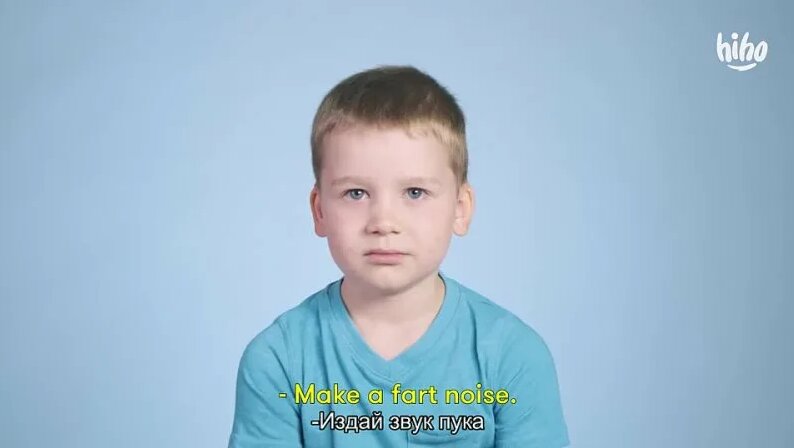 Прикол. Дети громко пукают. 100 детей попросили пукнуть(100 kid fart ...