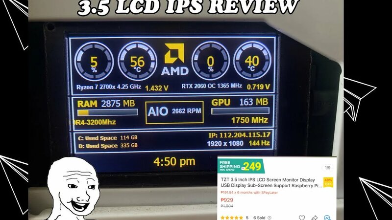 Ax206 3.5 Inch IPS LCD Screen Monitor Display USB Display Review ...