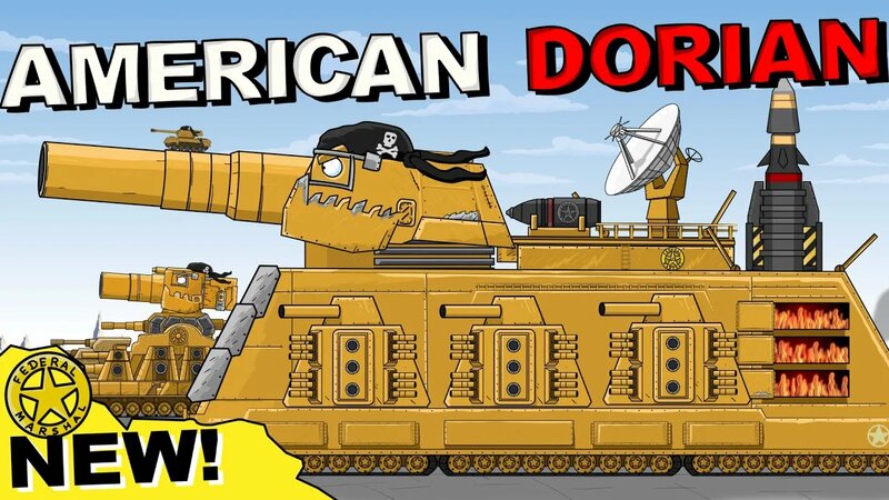 "Arrival of the American Dorian" Cartoons about tanks - Смотреть онлайн ...