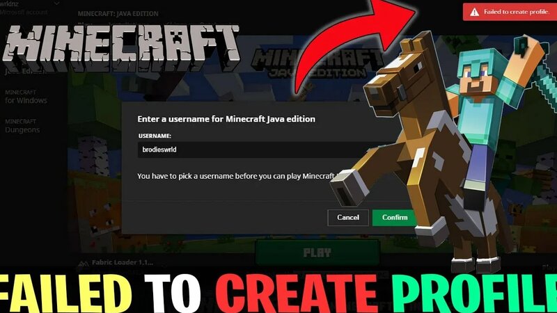 Minecraft Launcher Failed to Create Profile Error | Fix failed to ...