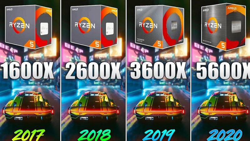 Ryzen 5 1600x vs 2600x vs 3600x vs 5600x - How Big is the Difference ...