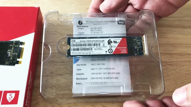 Western Digital WD Red Sa500 2TB M.2 RAID SATA SSD Overview 8-6-20 ...