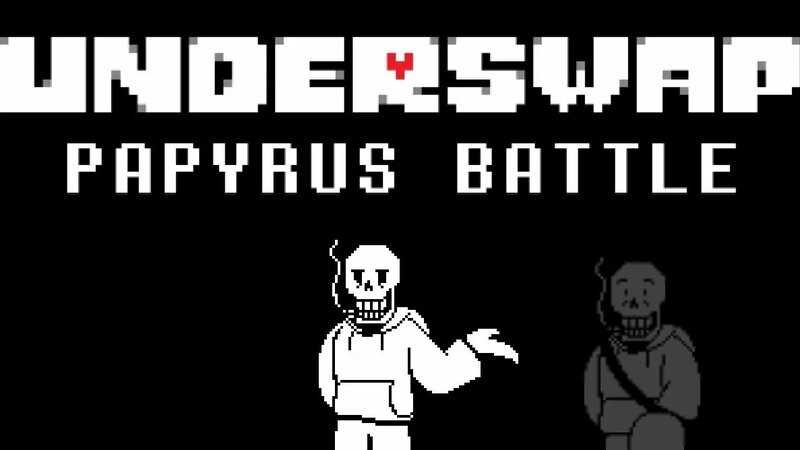UnderSwap Papyrus Battle (FULL Fight) ~ Debug mode [ENG] {Sans Game ...