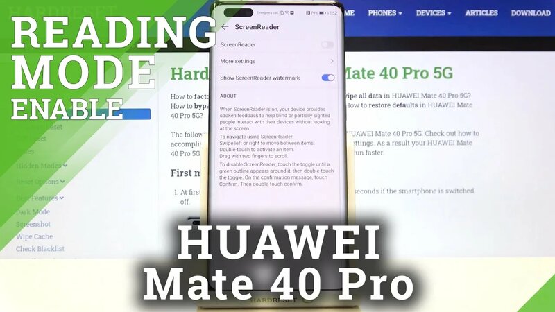 How to Use Screen Reader on Huawei Mate 40 Pro - Turn On Screen Reader ...