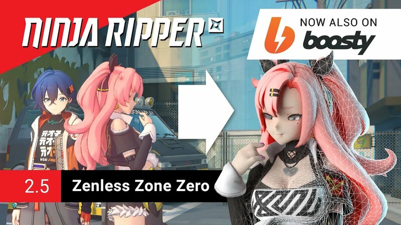 Ninja Ripper 2.5 | How to rip 3D models from Zenless Zone Zero ...