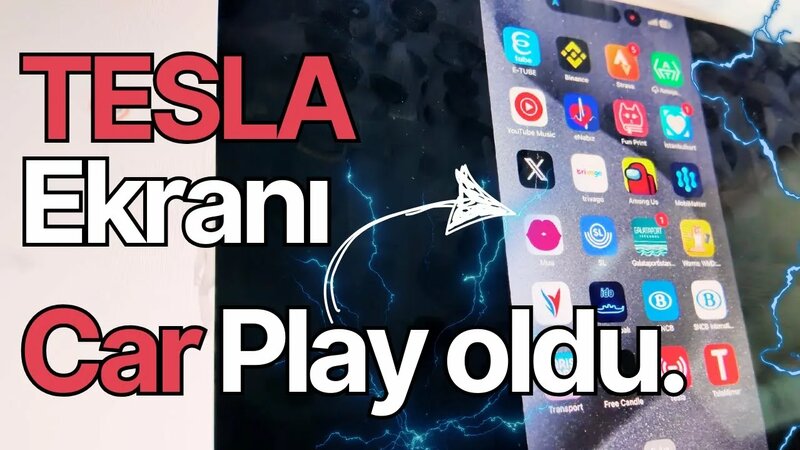 Tesla Screen Turns Into Phone Screen - Who's Who in Car Play ...