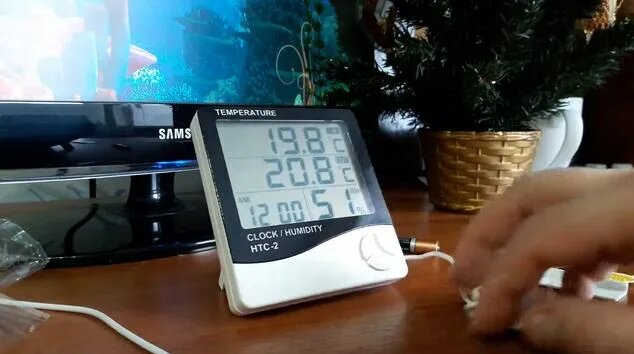 Термометр- гигрометр HTC-2 с выносным датчиком с Китая в Беларусь ...