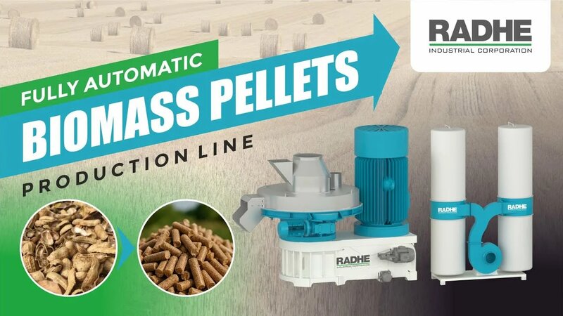 Radhe RICO | Fully Automatic Biomass Pellet Production Line | Vertical ...