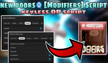 New Update Doors [Modifiers] Script | No Key OP Script | Roblox Script ...