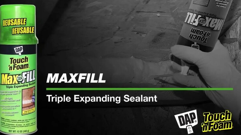 Fill Large Gaps Around Your Home With Max Fill Triple Expanding Sealant ...