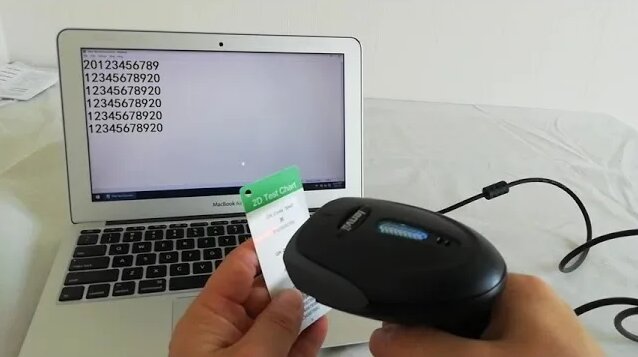 Wireless 2D barcode scanner operation demonstration - Смотреть онлайн в ...
