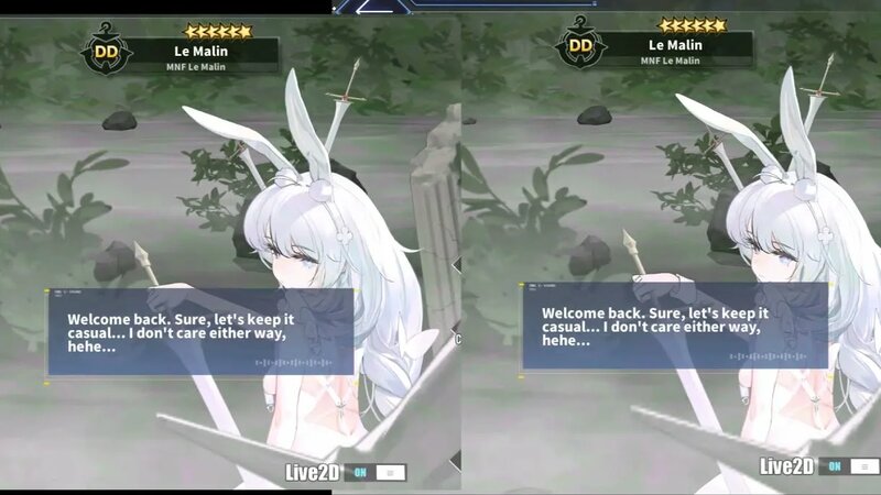 [Azur Lane] MNF Le Malin Skin - Listless Lapin L2D (Updated Again ...