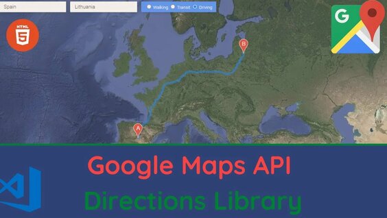 How to Use Javascript Google Maps API with Direction and Autocomplete Library in HTML - EroFound