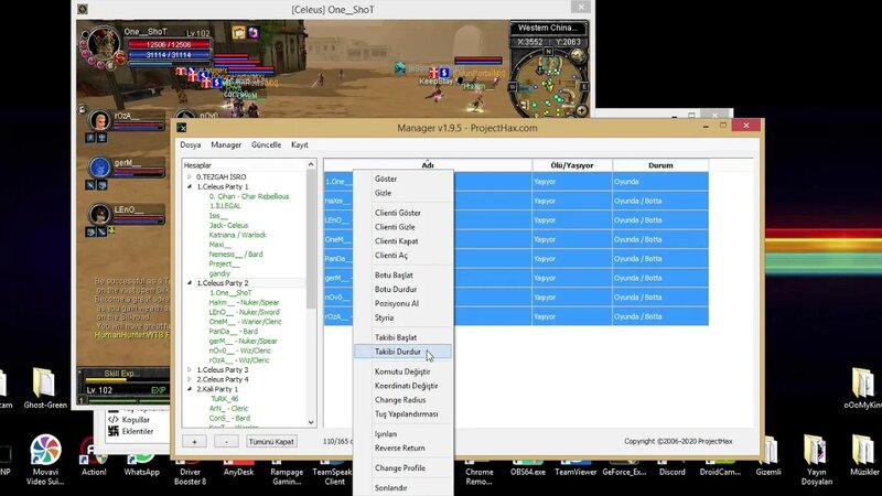 Silkroad Online ISRO - Union Party Nasıl Yapılır? Phbot Manager Toplu ...