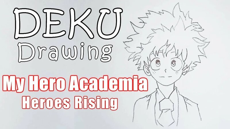 How to Draw Deku from My Hero Academia: Easy Deku Drawing Step by Step ...